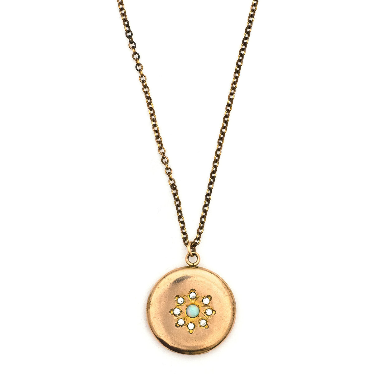 Opal Snowflake Locket - Luna & Stella