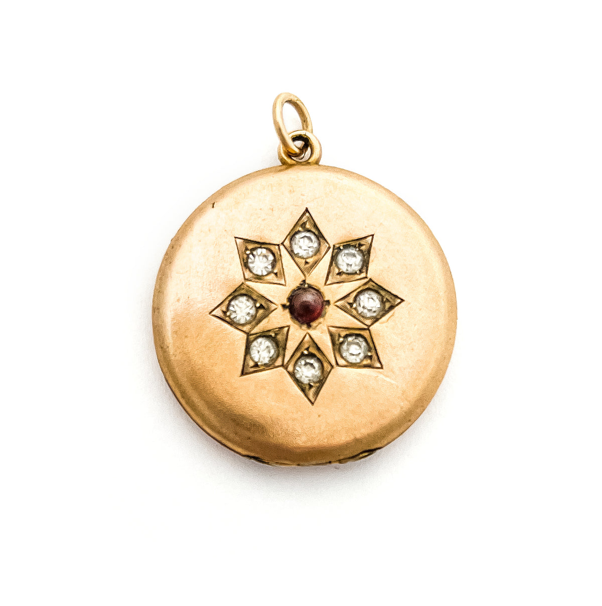 Scarlet Snowflake Antique Locket - Luna & Stella